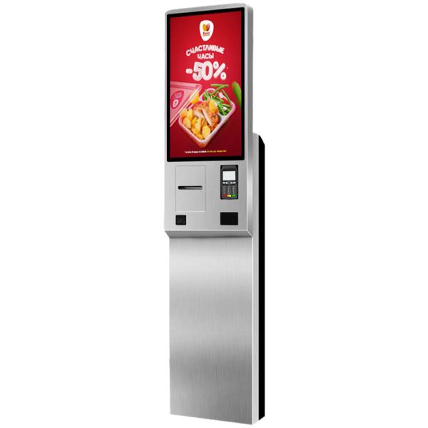 Quality Stainless Self Service Kiosk for Restauants Supermarket Terminal Many Sorts of ultra Slim Vertical Wall Hanging 21.5/24/27 Inch for sale