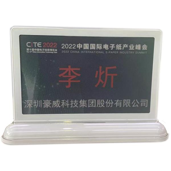 Quality 7.3 Inch E Ink Display Seven Colors Transfer Photos Via Phone Bluetooth NFC Name Plate Place Card for sale