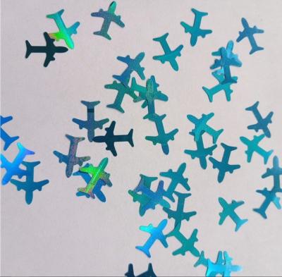 China Professional Other Holiday Supplies 2025 Shaped Airplane Glitter Shape Plane with 3D Aircraft Shaped Glitter Airplane for sale