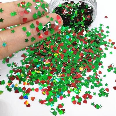 China Decoration Christmas Shaped Glitter Mixes Poleyster Shape Mixes for Decoration Needs for sale