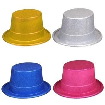 Quality Customized Shape Magician Performed Hat Halloween Lincoln Hat With Glitter Powder Jazz Top Hat for sale