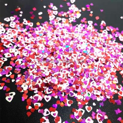 China Valentines Day Glitter Shapes and Shaped Polyester for Ecofriendly Hot Models on Ramadan Graduation School Father's Day for sale