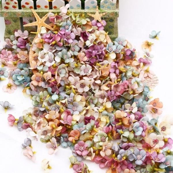 Quality Graduation Cap Decor Mini Daisy Flowers Fashionable Silk Rose Flower Heads for Wedding Party Home Decoration for sale