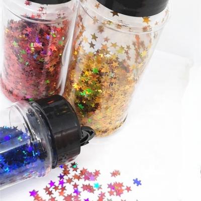 China 1oz 2oz 3oz 5oz Glitter Containers with Black Lid Sifter and Open Cap Print Method 1 color Shakers for sale