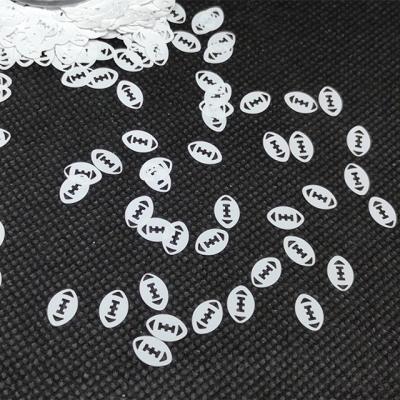 China Create a Stunning National Football League Display with 6mm Bulk Glitter in Rugby Shape for sale