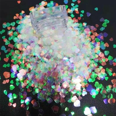 China Glitter Heart Valentine's Day Heart Lover Confetti Sprinkles Big Small Mixes Heart Shape for Wedding Gathering Supplies for sale