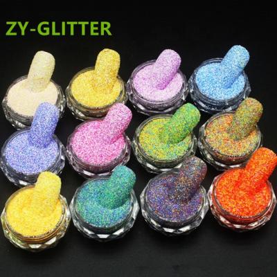 China Drewing Nail Crystal Diamond Powder and Tweed Powder Delicate Rose Sea Salt Fingernail Mixed with Polarizing Powder for sale
