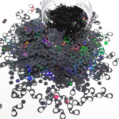 China Customized Color Glitter Shapes Quicksand Handcuffs and Stethoscope Sequin Father's Day Occasion Custom Glitter Crafts for sale