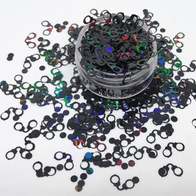 China Customized Color Glitter Shapes Quicksand Handcuffs and Stethoscope Sequin Father's Day Occasion Custom Glitter Crafts for sale