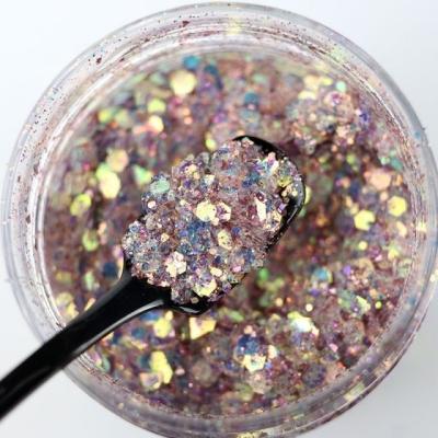 China Print Method 1 Color Chunky Glitter Mix Bulk Evil Spirit Glitter for Tumbler and Eyes Mixes for sale