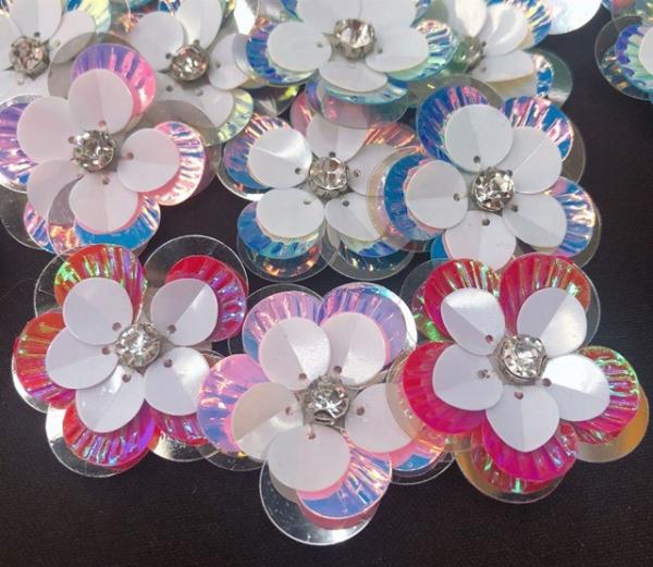 Quality Top-Grade DIY Shell Flower Sequins for Women's Shoes Clothes Skirt Multi-Color for sale
