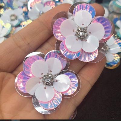 China Top-Grade DIY Shell Flower Sequins for Women's Shoes Clothes Skirt Multi-Color Plastic Weddings Events Packaged in Boxes for sale