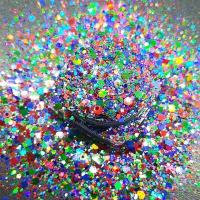 Quality Polyester Bright Rainbow Candy Sparkle Mixes Shapes Chunky Glitter Confetti for sale