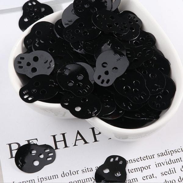 Quality PVC Jack Skellington Head Ghost Glitter Shape Spider Necromancer Bat Skulls Cat for sale