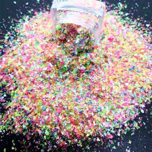 Quality 1KG Min Order Custom Polyester Christmas Confetti Glitter Shape for Ramadan for sale