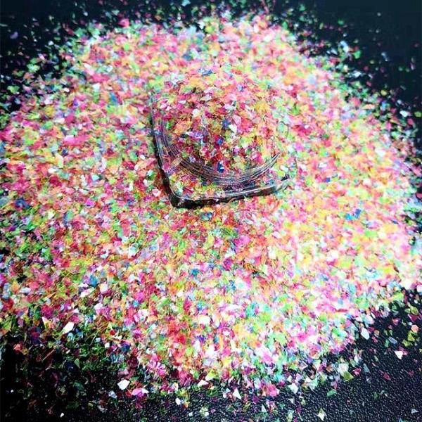Quality 1KG Min Order Custom Polyester Christmas Confetti Glitter Shape for Ramadan for sale