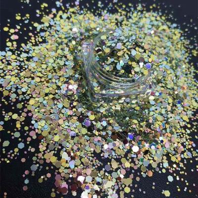China Excellent Nail Art Effect Mixing Made Simple with Chameleon Glitter Powder for sale