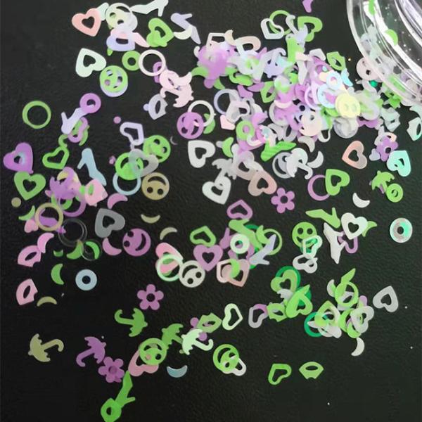 Quality 12 Vibrant Hues for DIY Glitz Galore Cosmetic Grade Mixes Glitter Shapes Neon for sale