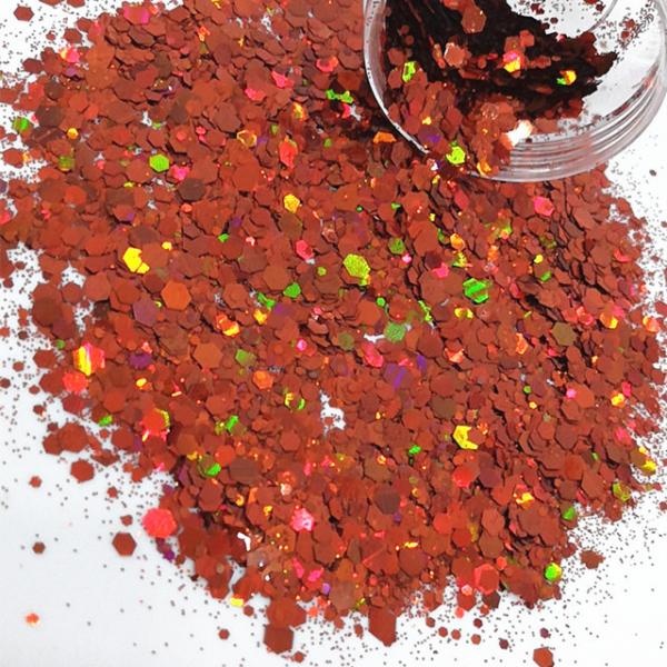 Quality Die Cutting Printing with Metallic Holographic Chunky Glitter Powder in for sale