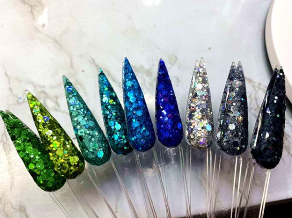 Quality Die Cutting Printing with Metallic Holographic Chunky Glitter Powder in for sale