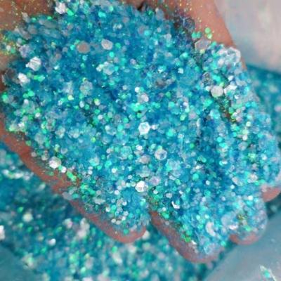 China Funky Glitter Iridescence rainbow Glitter for Nail Art Indoor Party Decorations Mixed Size Christmas Holiday Decoration for sale