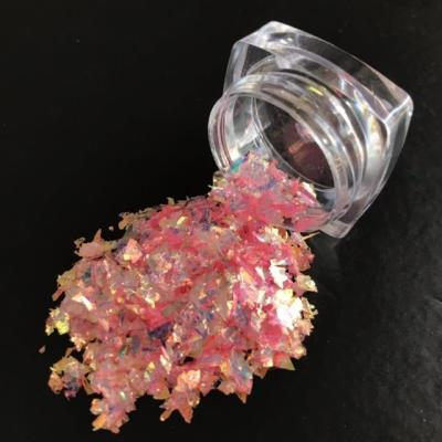 China Die Cutting Printing Christmas Item Type Indoor Decoration Irregular Fragment Flakes Glitter Powder for Crafts and Nails for sale