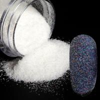 Quality OEM Yes 10ml Bottle Winter Nail Art White Glitter Transparency Glitter DIY Nail for sale