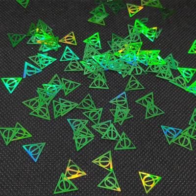 China Harry and Potter Triangles with Circle Gitter Shape Deathly Hallow Glitter The Ultimate Decoration Accessory for sale