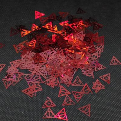 China Harry and Potter Triangles with Circle Gitter Shape Deathly Hallow Glitter The Ultimate Decoration Accessory for sale