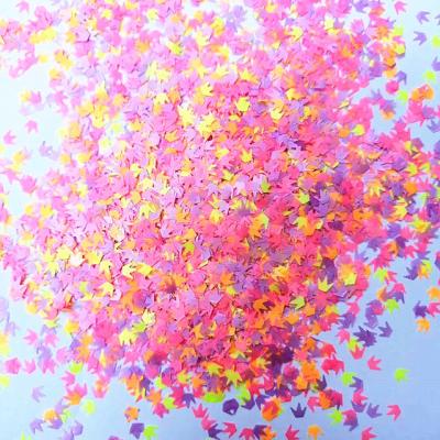 China Die Cutting Printing Neon Grass Shaped Glitter The Ultimate Decoration Essential for sale