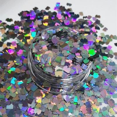 China Polyester Logo Puzzle Glitter Shape The Essential Product for Other Holiday Supplies for sale