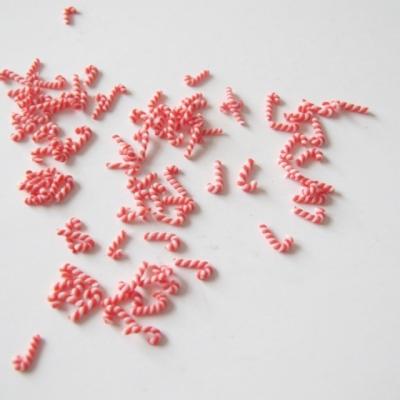 China Thousand Choices Offered Candy Cane Shape Glitter Father Christmas Walking Stick Shape for Nail Beauty Products for sale