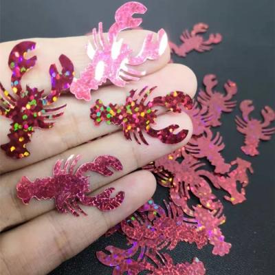 China Add Some Sparkle to Your Home with Glitter Lobster Shaped Ornament for sale