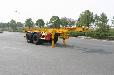 China Skeletal ISO Tank Container Semi Trailer Chasis 2 Axles 20 Foot for sale