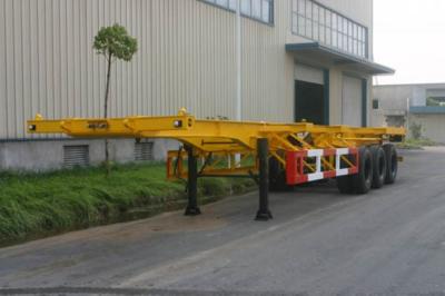 China 30ft Gooseneck Container Trailer Chassis 32000kg Payload 3 Axle Semi Trailer for sale