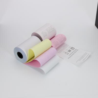 중국 100% Virgin Wood Pulp Carbonless Paper Blue / Black Image Jumbo Roll 판매용