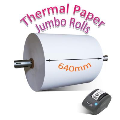 China Papel térmico Jumbo resistente al aceite Rollo de 3 1/8 pulgadas de diámetro para impresión clara y nítida en venta