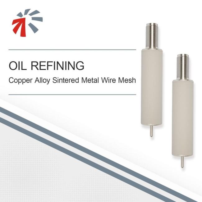 Copper Alloy Sintered Metal Wire Mesh Filter Element for Oil Refining