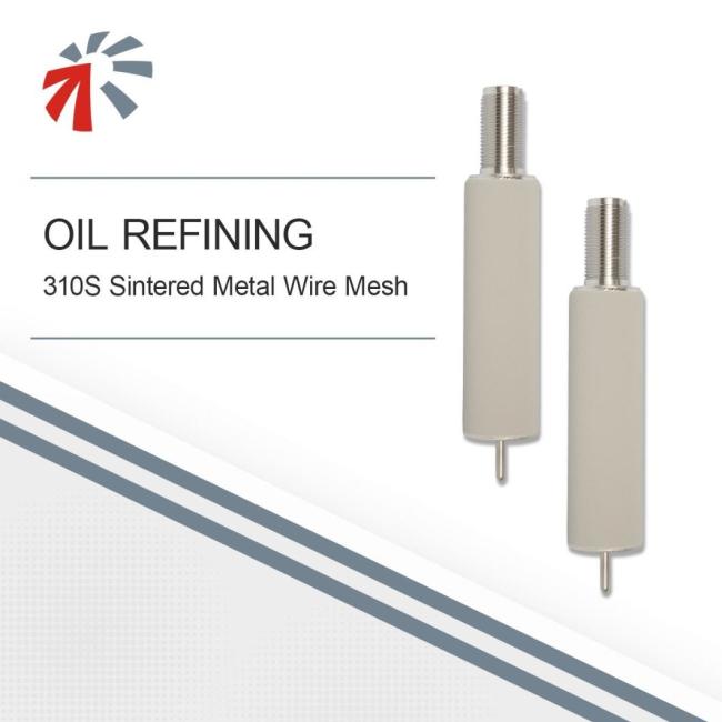 310S Stainless Steel Sintered Metal Wire Mesh Filter Element for Oil Refining