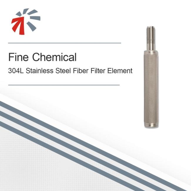 304L Stainless Steel Sintered Metal Fiber Filter Element for Fine Chemical