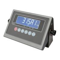 China Plastic Housing Weighing Indicator With Printer 6 Digit 25.4mm LCD for sale