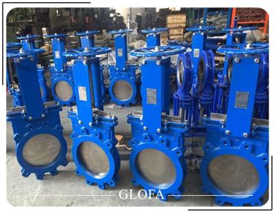 China CL150/PN16  CAST IRON DUCTILE IRON CI/DI WCB/GG25/GGG40 WAFER OR FULLY LUGGED/LUG KNIFE GATE VALVE for sale