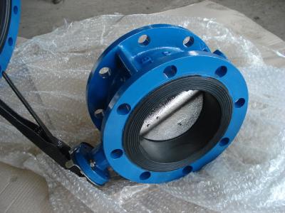 China CL150/PN16 CAST IRON GG25/GGG40 NBR/EPDM Rubber Wafer / Double Flanged BUTTERFLY VALVE for sale