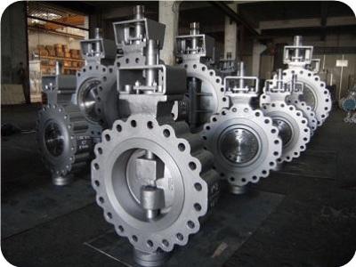 China CS/SS A216 WCBA351 CF8M/SS304 WAFER/Flanged rf HIGH PERFORMANCE Bi-Eccentric BUTTERFLY VALVE for sale
