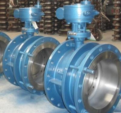 China CS/SS 2205/31803 A351 CF8M/SS304 Flanged/FULL LUGGED metal seated Tri-Eccentric BUTTERFLY VALVE for sale