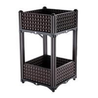 China Breathable Elevated Plastic Planter Box Double Tier Custom Logo PP Material for sale