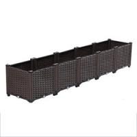 China Breathable Elevated Plastic Planter Box Double Tier Custom Logo PP Material for sale
