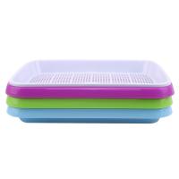 China Breathable Hydroponic Plastic Tray Custom Size Seedling Nursery Tray 50 Cells for sale