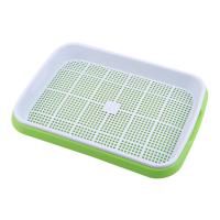 China PP Hydroponic Sprouting Trays Seed Germination Tray with Humidity Adjustable Lid 50 Cells for sale