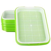 China Customized Hydroponic Microgreen Germination Tray PP 60x30cm Rapid Growth Seedling Tray for sale